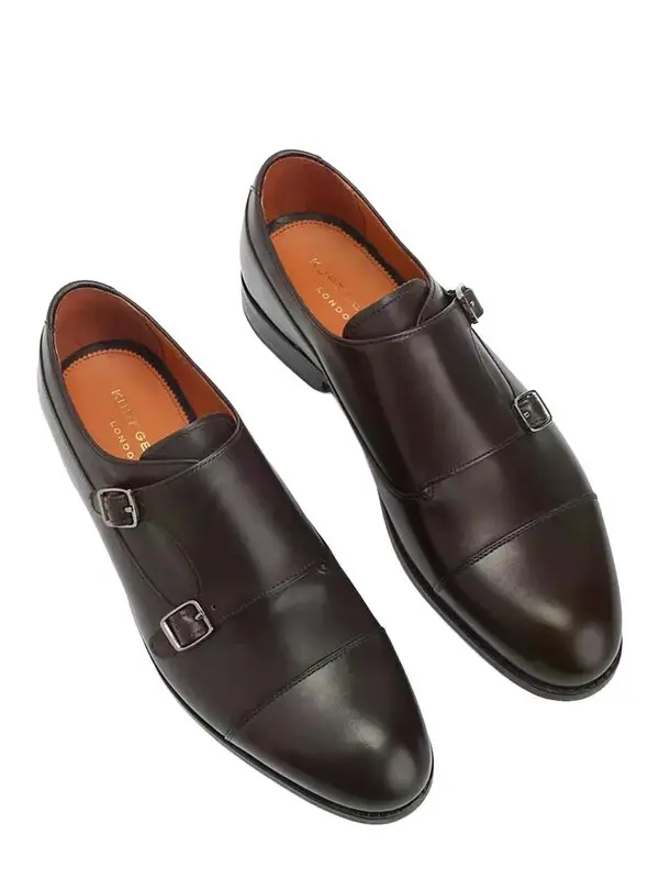 Kurt Geiger Sloane Double-strap Monk Shoes - Brown