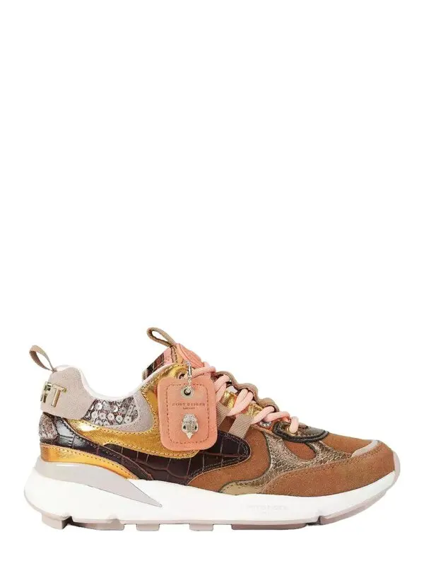 Kurt Geiger Panelled Sneakers - Brown