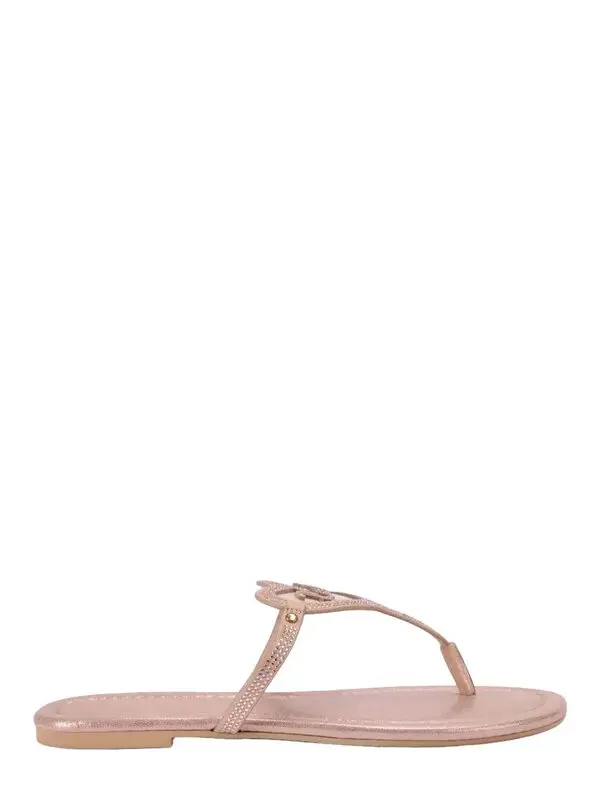 Kurt Geiger Crystal Heart T-bar Sandals - Pink