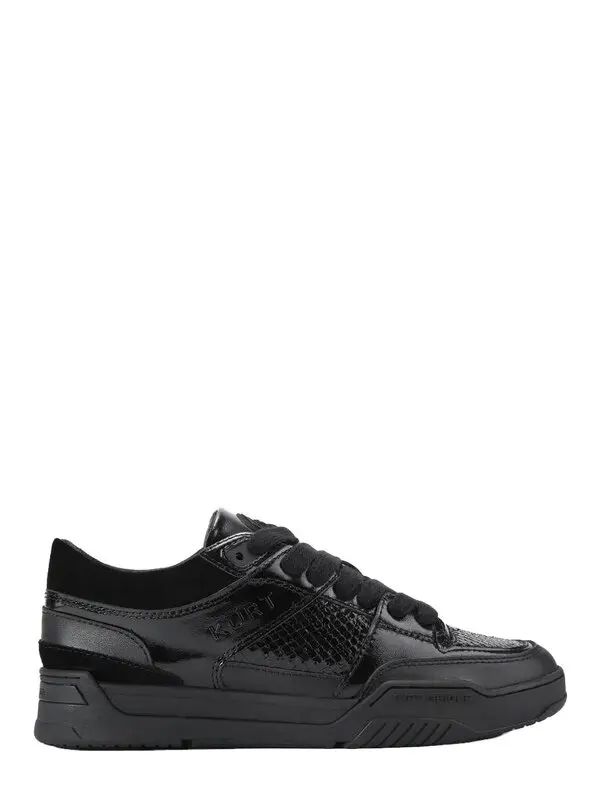 Kurt Geiger Hatton Snake-embossed Sneakers - Black