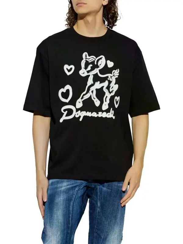 Dsquared2 Graphic-print T-shirt - Black