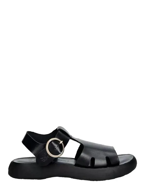 Fly London Buckle-fastening Leather Sandals - Black