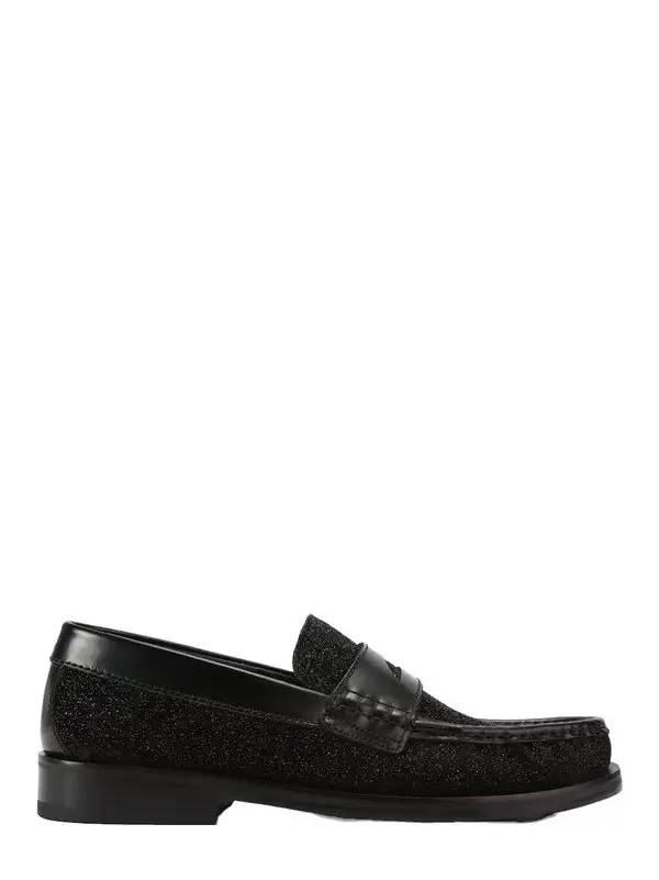 Kurt Geiger Sparkly Leather Loafers - Black