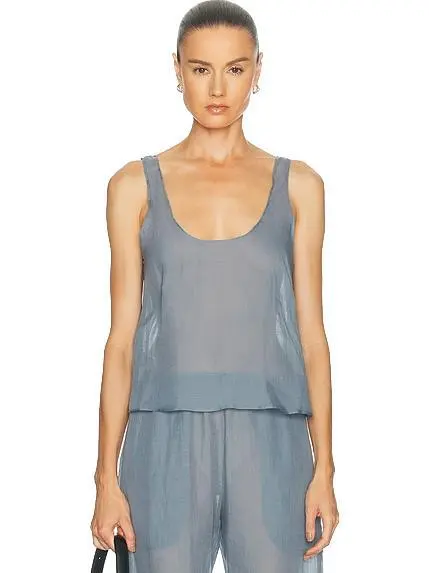 LESET Niko Scoop Tank Top - Mist