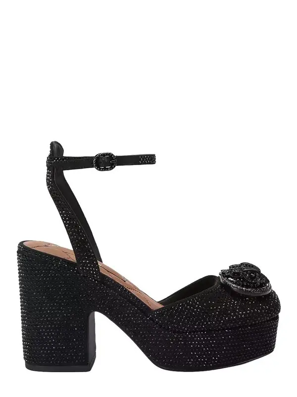 Kurt Geiger Chelsea Crystal-embellished Platform Sandals - Black