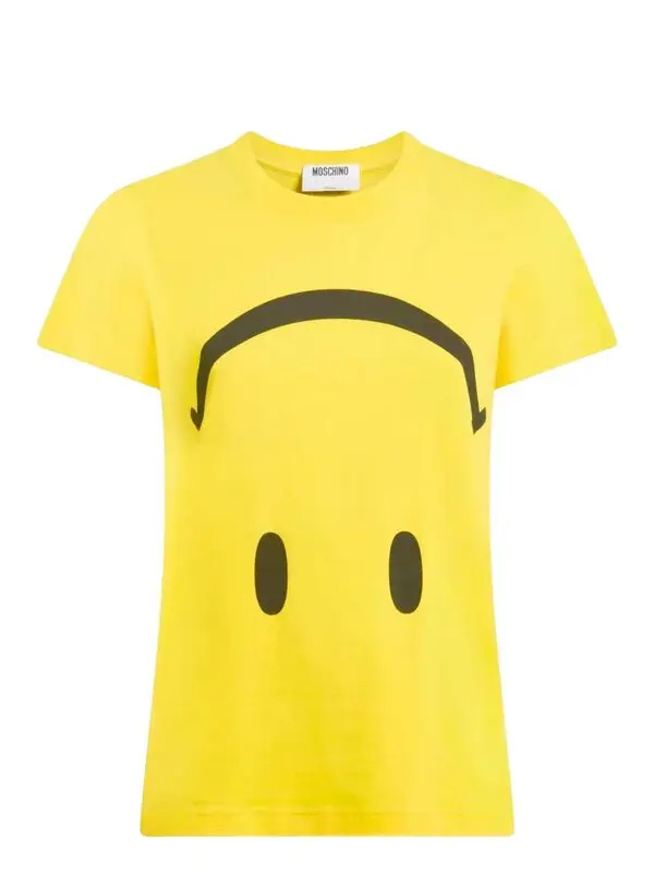 Moschino Smiley Logo T-shirt - Yellow