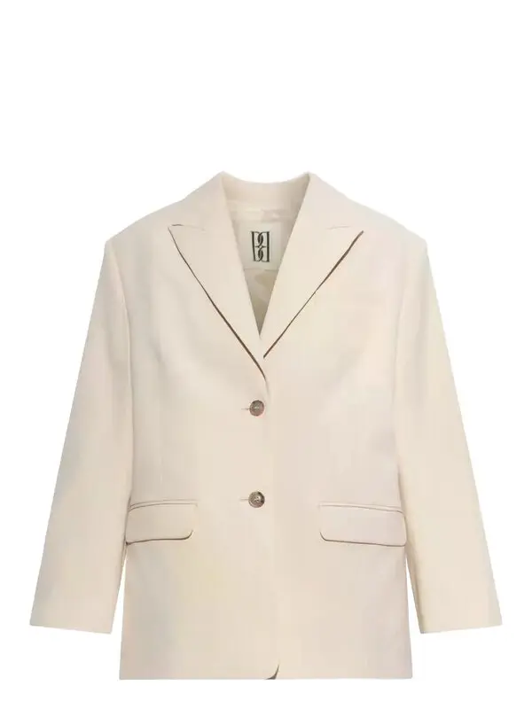 BY MALENE BIRGER Adele Single-breasted Peak-lapel Blazer - Neutrals