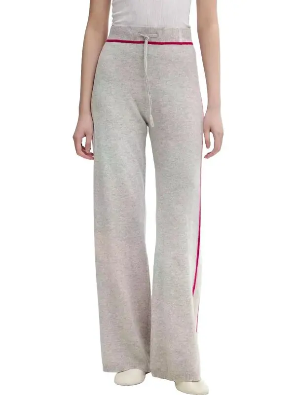 From Future Drawstring Track Pants With Side Stripe Detail - Grey