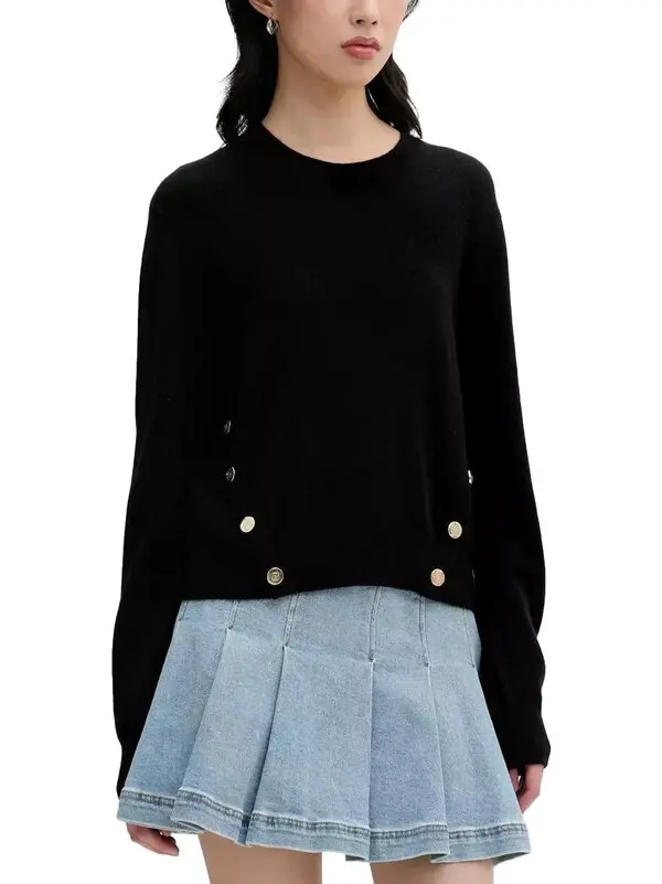 From Future Button-embellished Sweater - Black