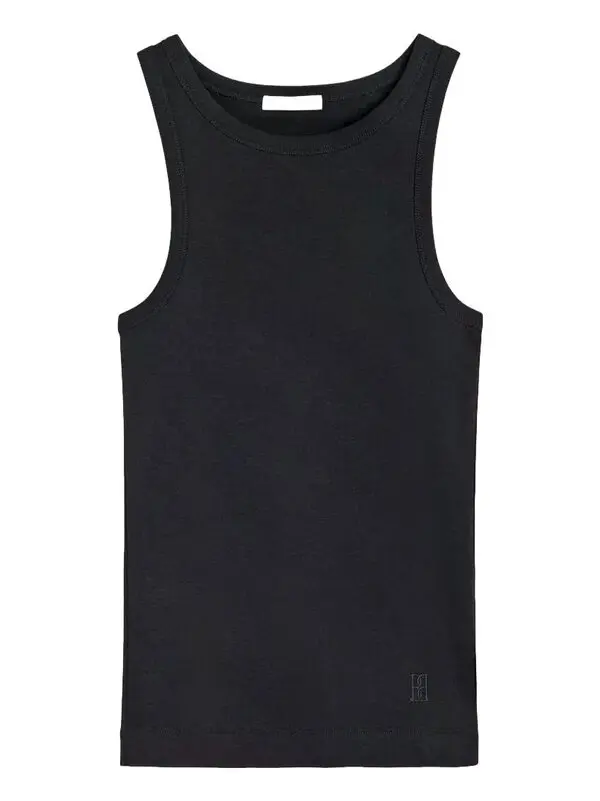 BY MALENE BIRGER Logo Embroidered Tank Top - Black