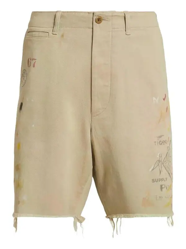 Polo Ralph Lauren Frayed Hem Shorts - Brown