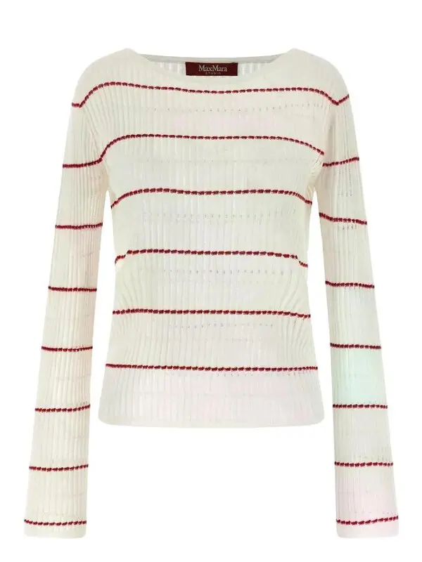 Max Mara Ribbed-knit Sweater - Neutrals