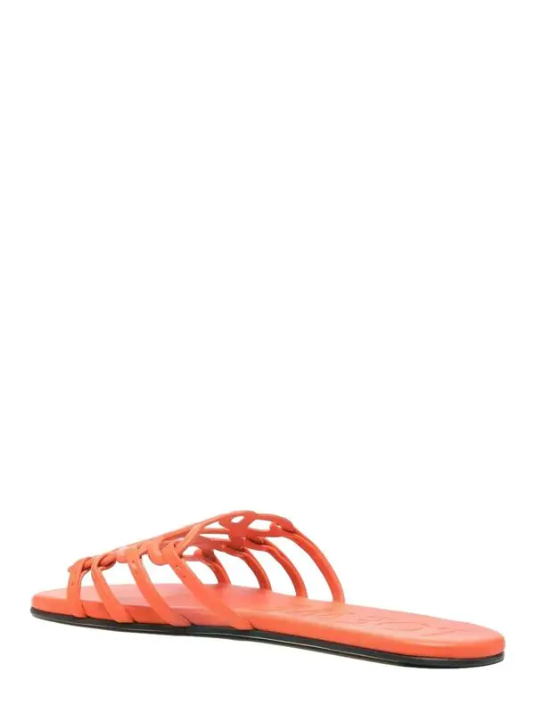 Loewe Leather Sandals - Orange