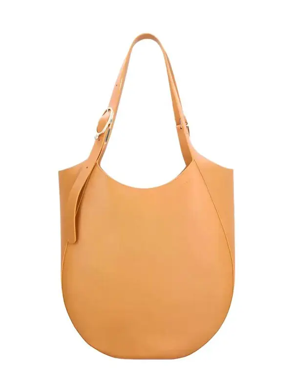 Longchamp Le Foulonné Leather Shoulder Bag - Brown