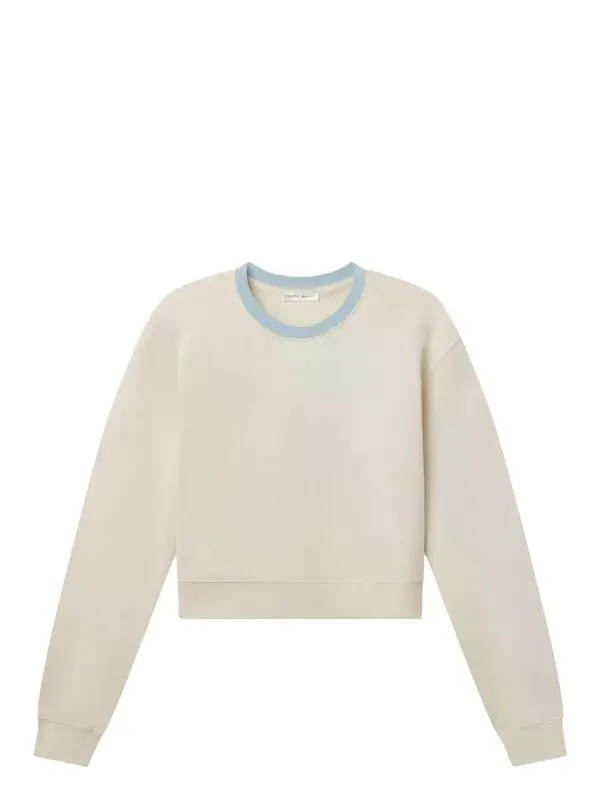 FRAME The Monte Carlo Cropped Sweater - Neutrals