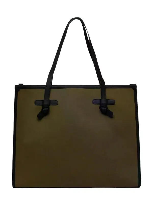 MARCELLA CLUB Leather-trimmed Tote Bag - Green