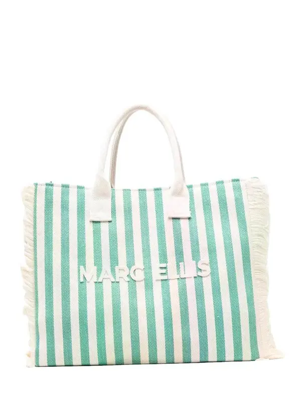 MARC ELLIS S. Joan Stripe Tote Bag - Neutrals