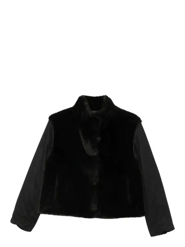 Herno Faux-fur Panelled Jacket - Black