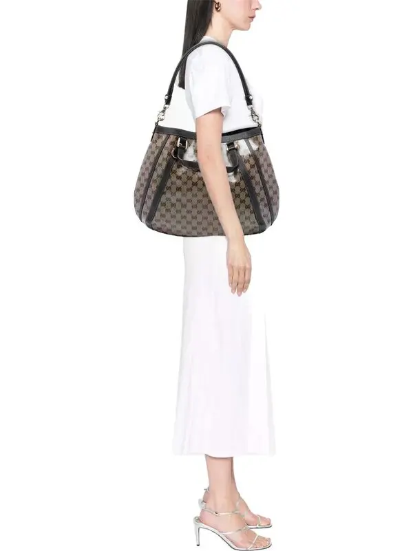 Gucci Abbey D Ring Convertible Tote Satchel - Neutrals