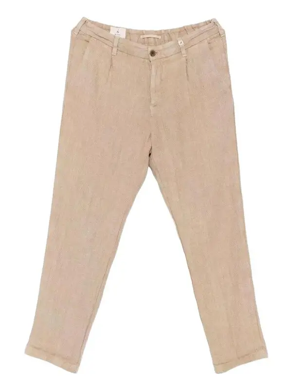 MYTHS Pleated Trousers - Neutrals
