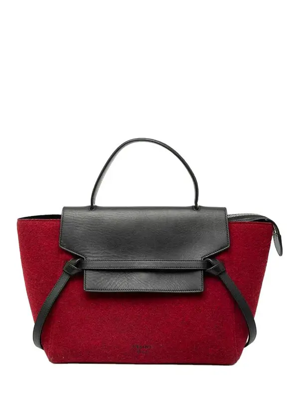 Celine Mini Belt Satchel - Red