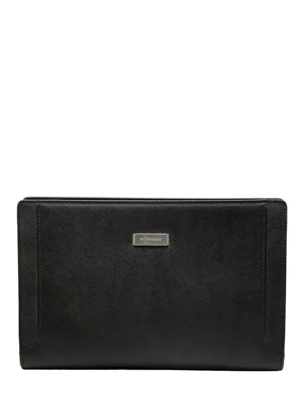 Burberry Leather Clutch Bag - Black