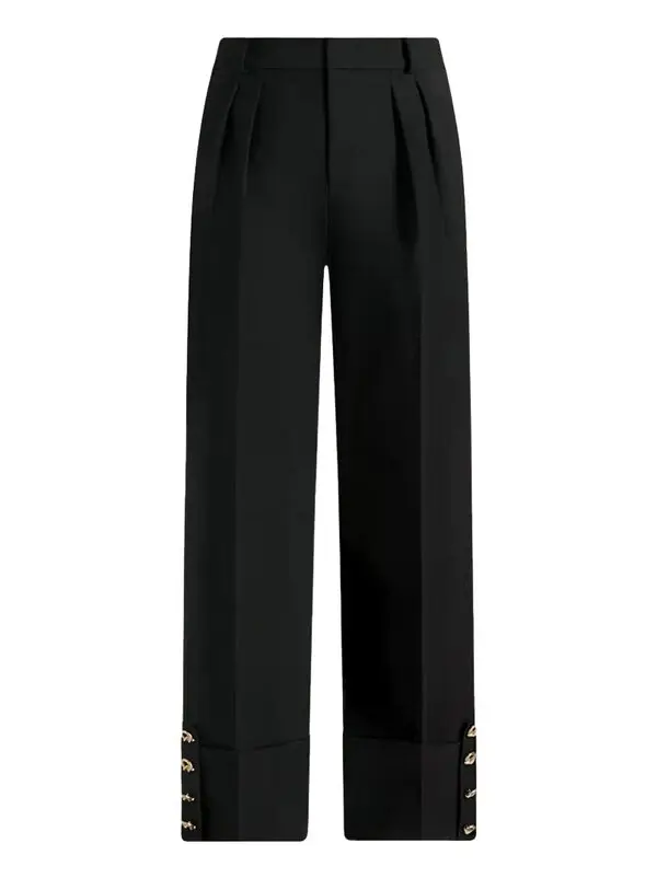 Manière De Voir Darlene Tailored Twin-pleat Trousers - Midnight