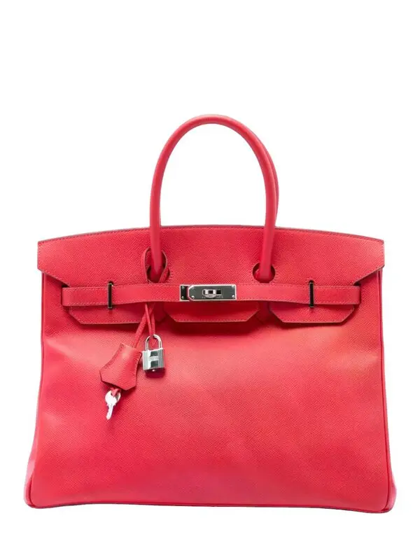 Hermès 35 Cm Epsom Birkin Retourne Handbag - Red