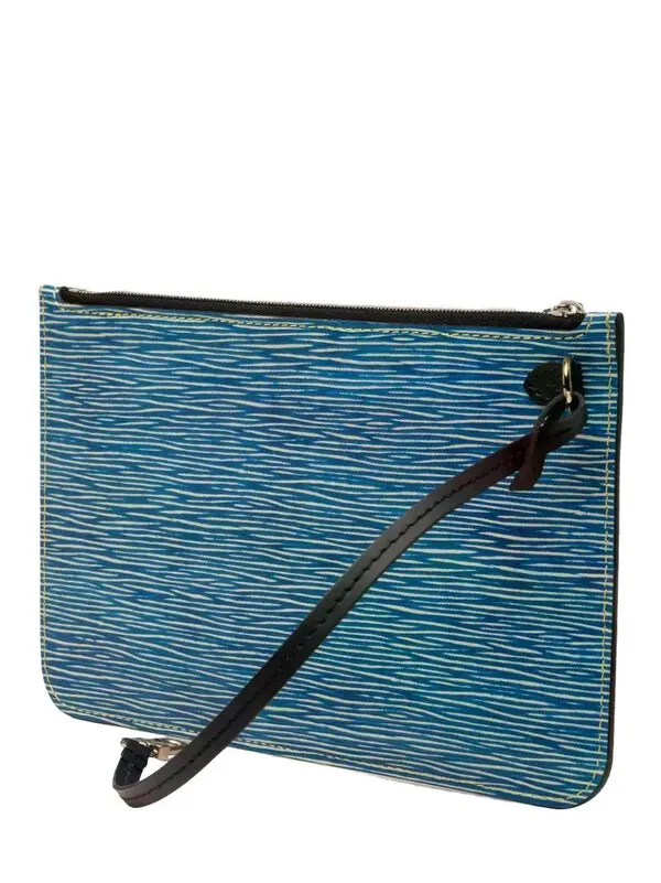 LOUIS VUITTON Epi Denim Neverfull Pouch - Blue