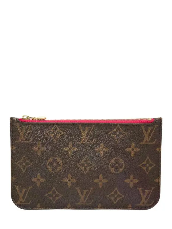 LOUIS VUITTON Monogram Neverfull Pm Pouch - Brown