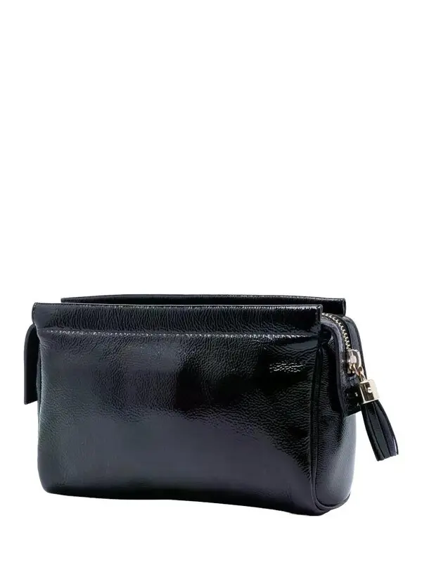 Gucci Patent Soho Cosmetic Pouch - Black