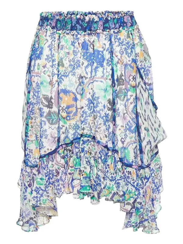 ISABEL MARANT VINTAGE Viviane Printed Mini Skirt - Blue