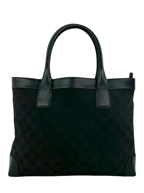 Gucci Gg Canvas Tote Bag - Black