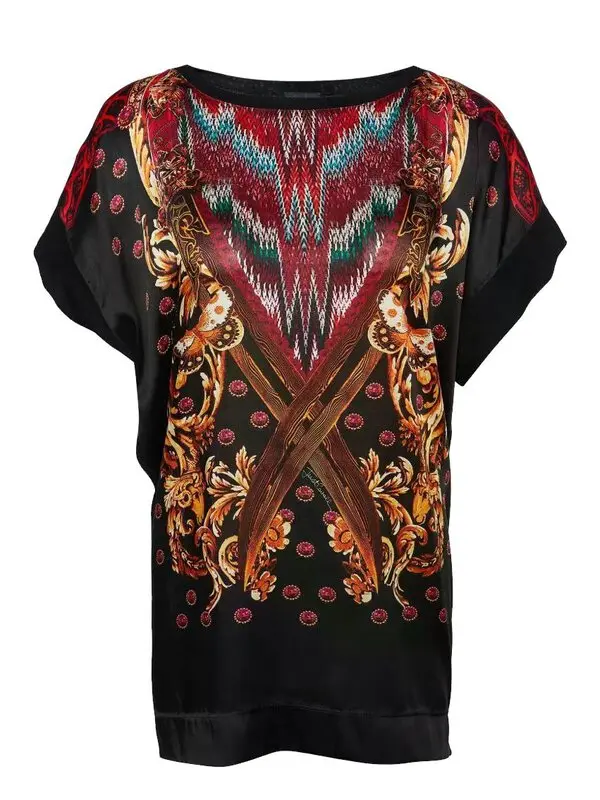 Just Cavalli Printed Blouse - Black