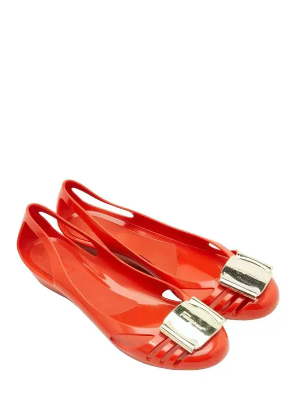 FERRAGAMO Bermuda Ballet Flats - Red