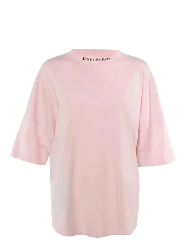Palm Angels Logo Print Oversized T-shirt - Pink