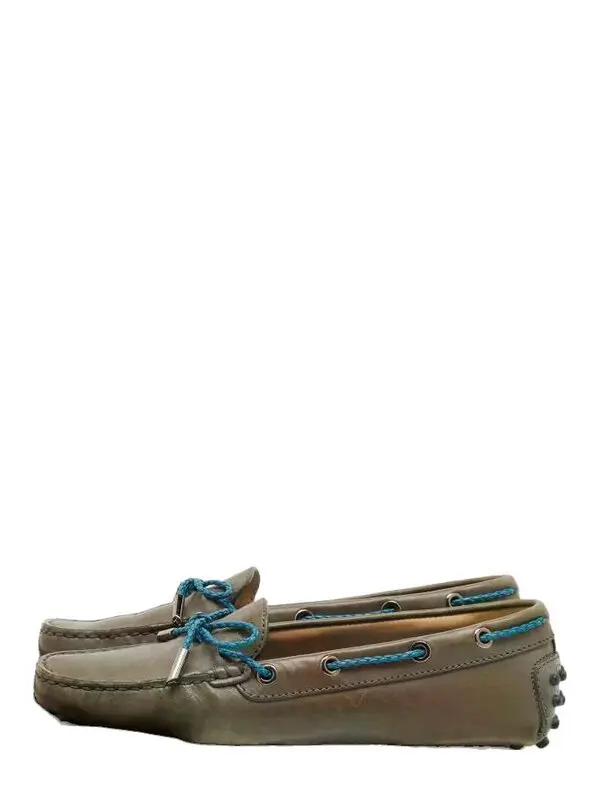TOD'S Gommino Bow Loafers - Grey