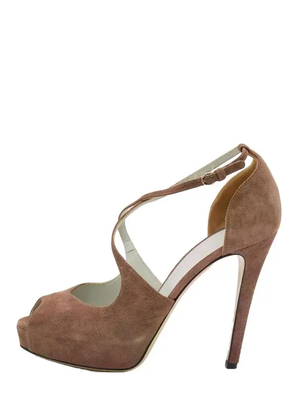 Dolce & Gabbana Platform Open-toe Pumps - Brown