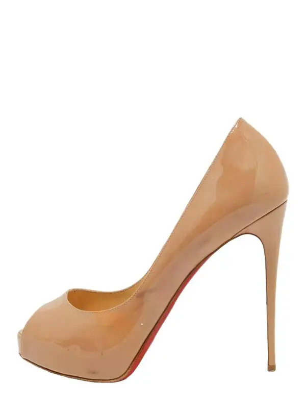 CHRISTIAN LOUBOUTIN Lady Peep Peep-toe Pumps - Neutrals