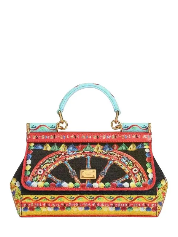 Dolce & Gabbana Mini Sicily Handbag - Black
