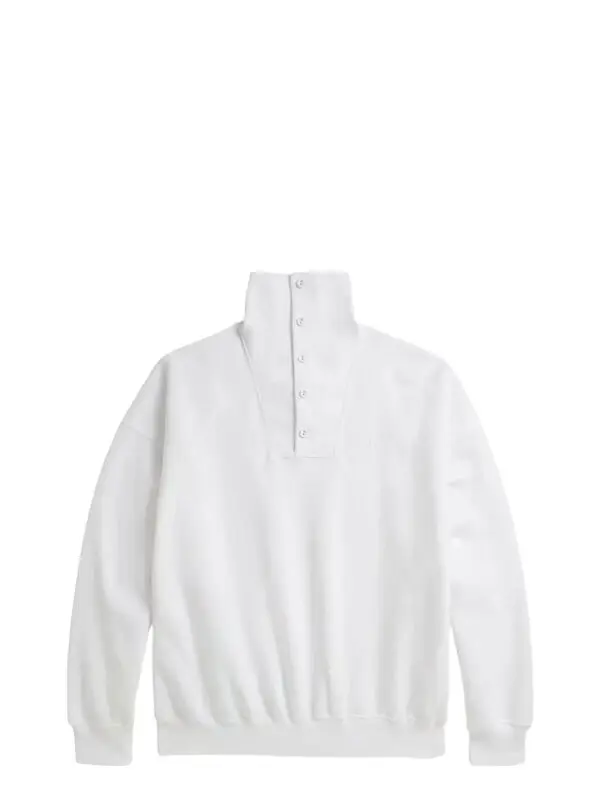 Polo Ralph Lauren Wimbledon Embroidered Mock Neck Sweater - White