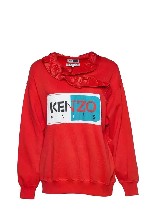 Kenzo Ruffled Sweatshirt - Red
