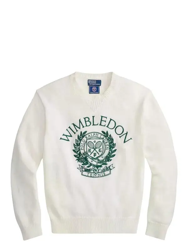 Polo Ralph Lauren Embroidered Crew Neck Sweater - Neutrals