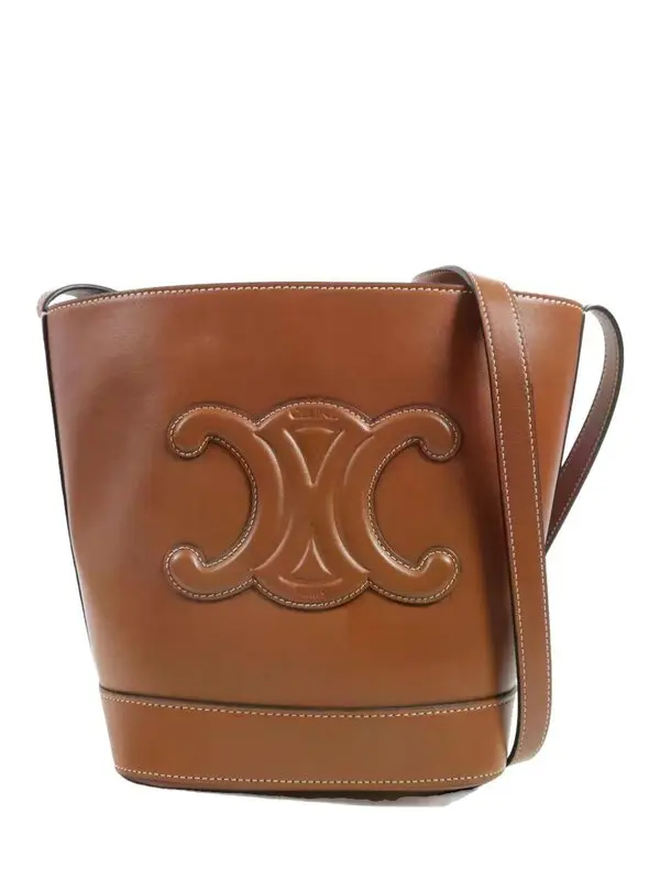 Celine Cuir Triomphe Bucket Bag - Brown
