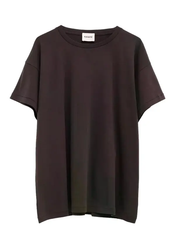 Khaite Crew Neck T-shirt - Brown