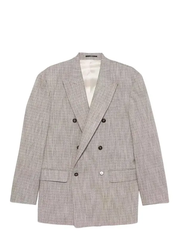 Karl Lagerfeld Double-breasted Peaked-lapel Blazer - Neutrals