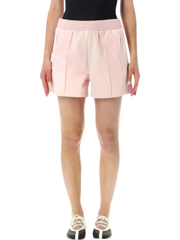 Adidas Side-stripe Logo-embroidered Shorts - Pink