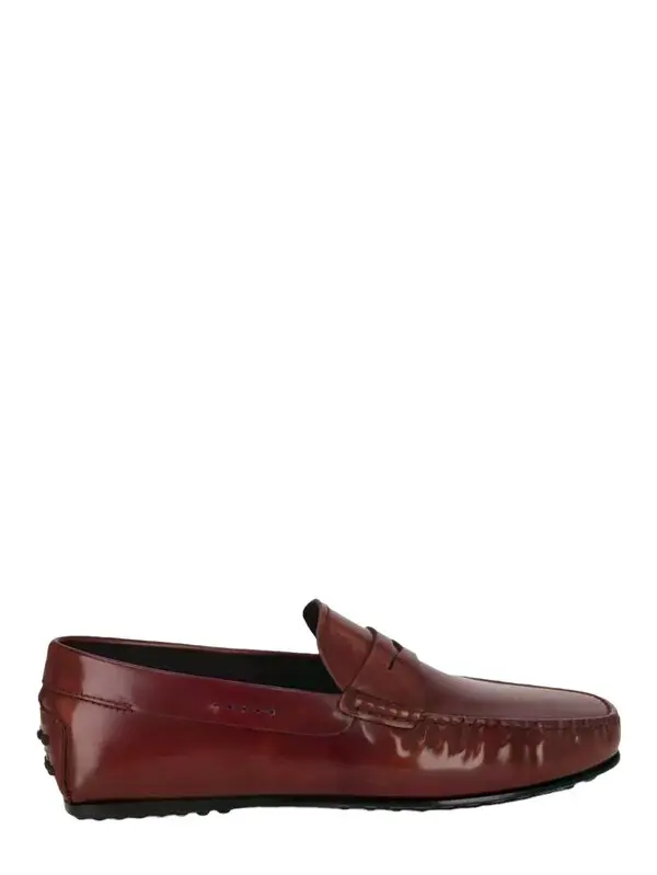 TOD'S Gommino Leather Loafers - Brown