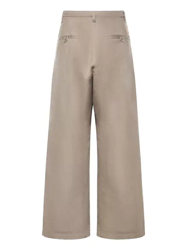 Balenciaga Drawstring Waist Trousers - Brown