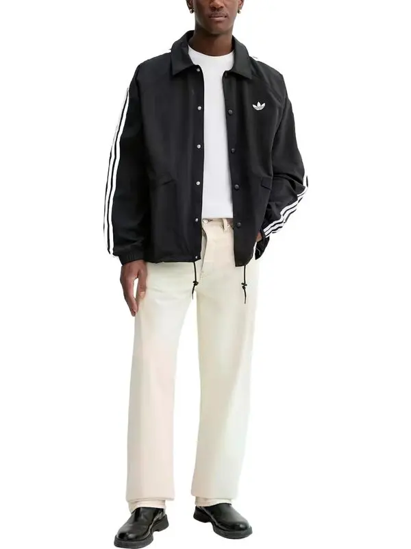 Adidas 3-stripes Embroidered Jacket - Black